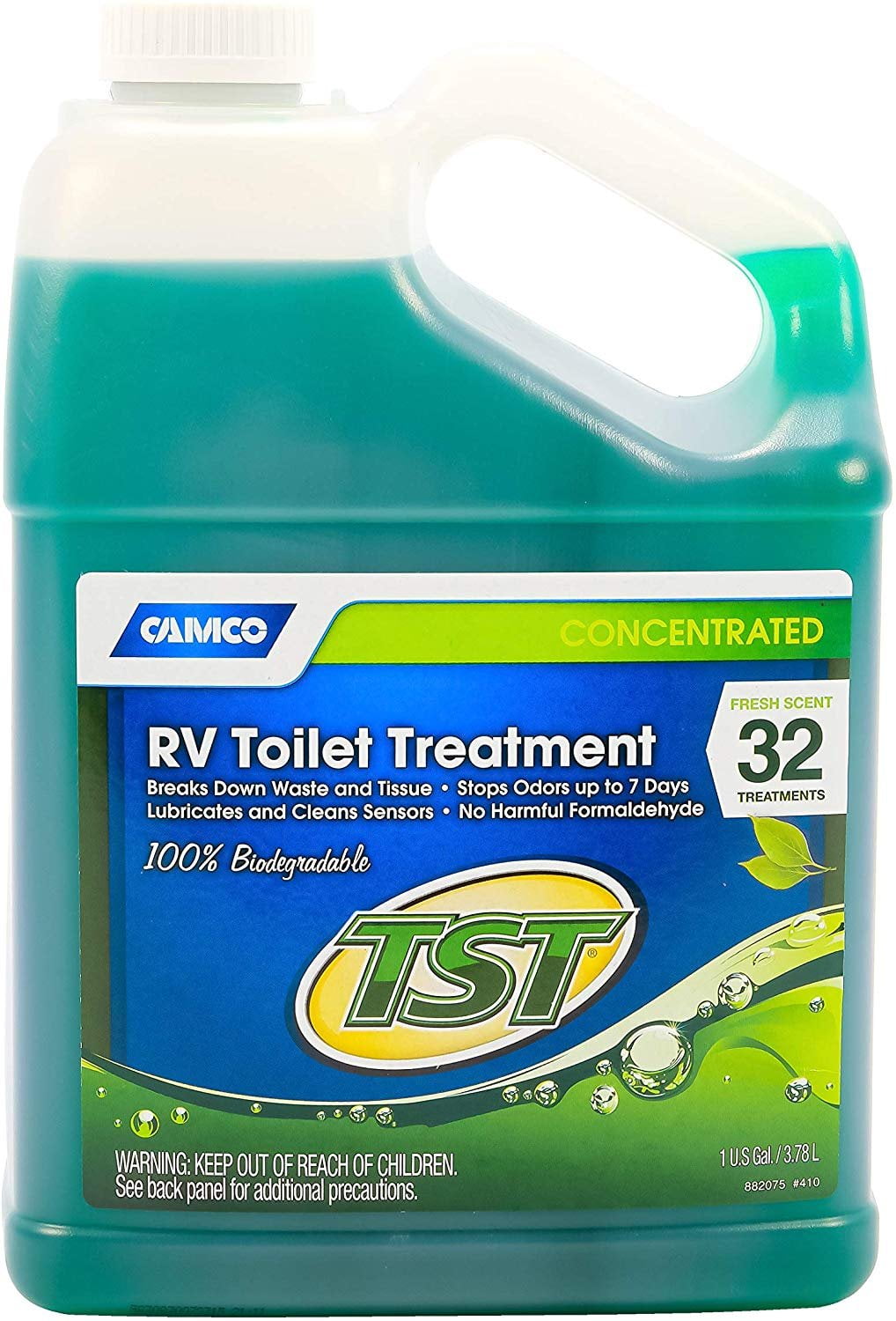 Camco TST Fresh Scent RV Toilet Treatment, Formaldehyde Free, Breaks ...