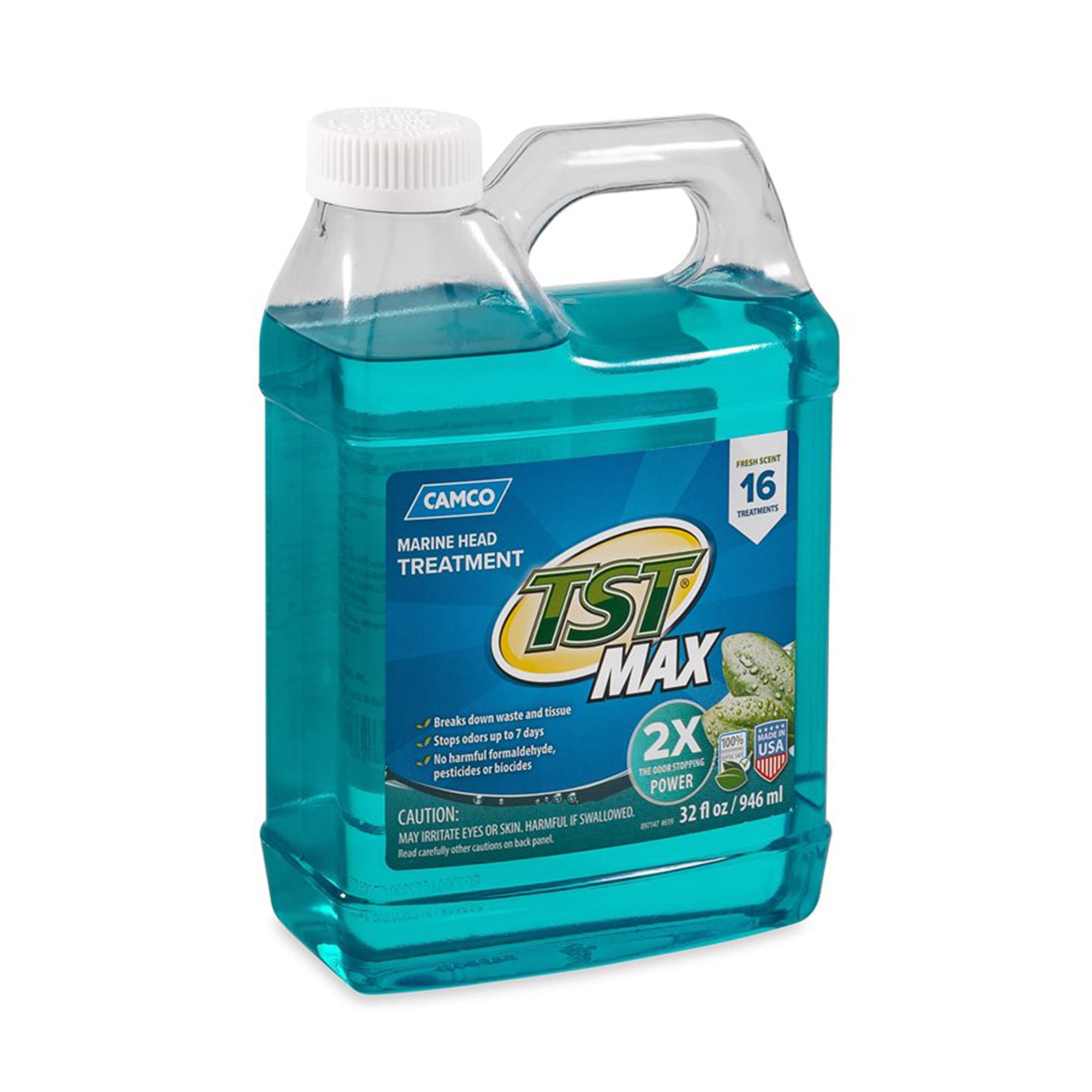 Camco TST Marine 32oz Concentrated Toilet Waste Odor Treatment, Clean ...