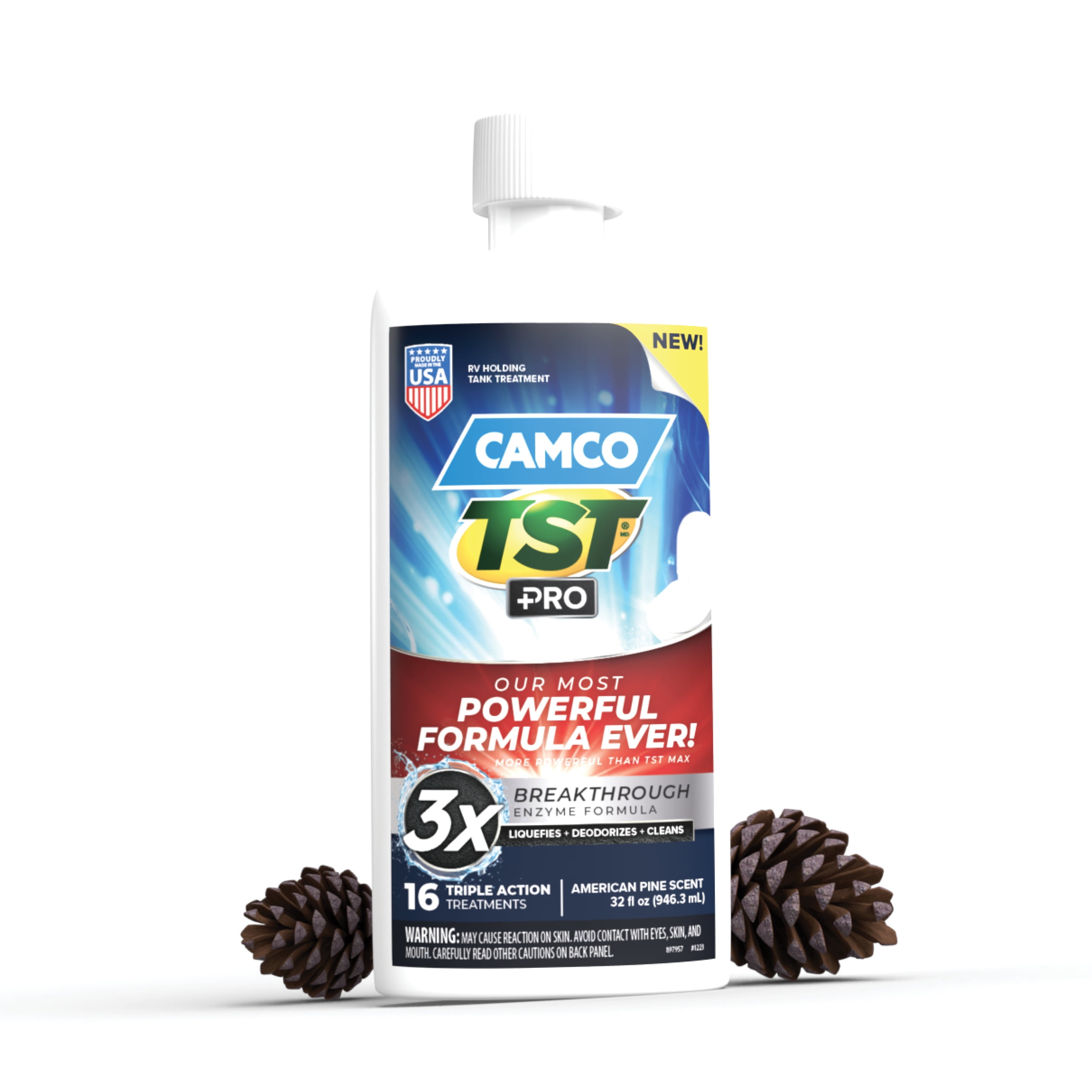 Camco TST PRO RV Holding Tank Liquid Treatment, Bio-Enzymatic Formula ...