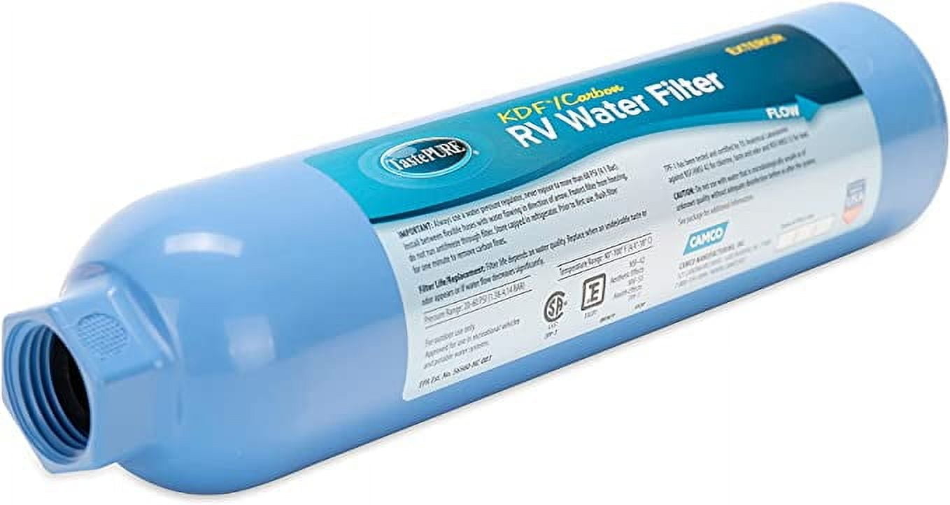 Camco TastePURE Camper/RV Water Filter | Inline Water Filter Reduces ...