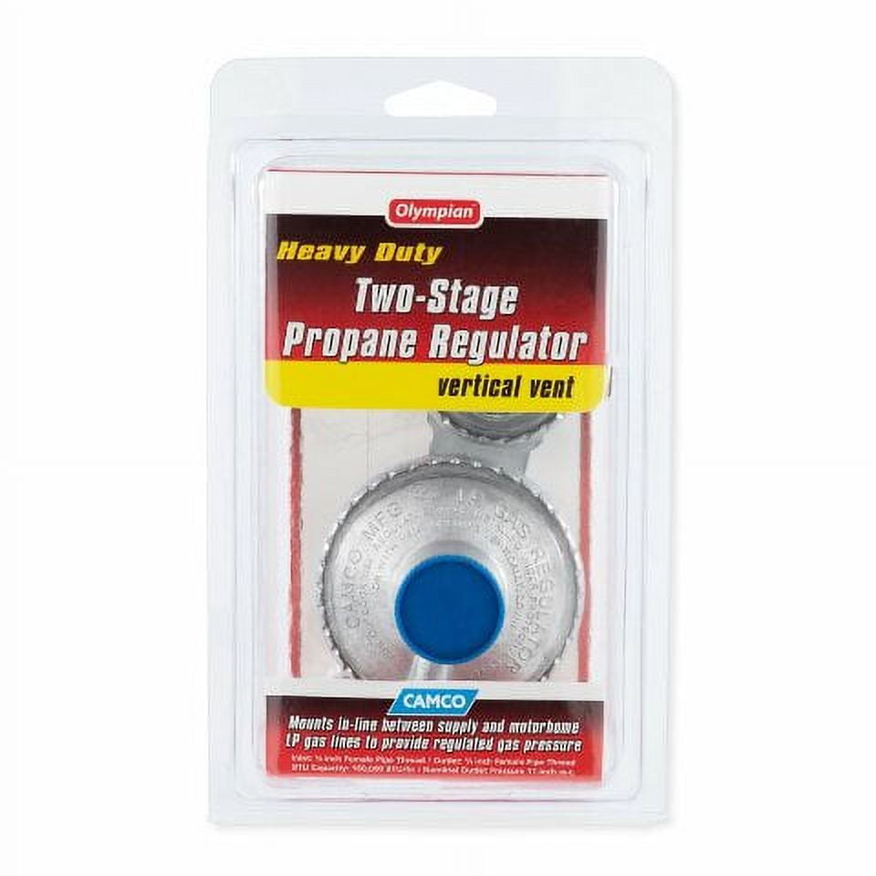 Camco Vertical 2-Stage RV Propane Regulator - Silver (59313) - Walmart.com