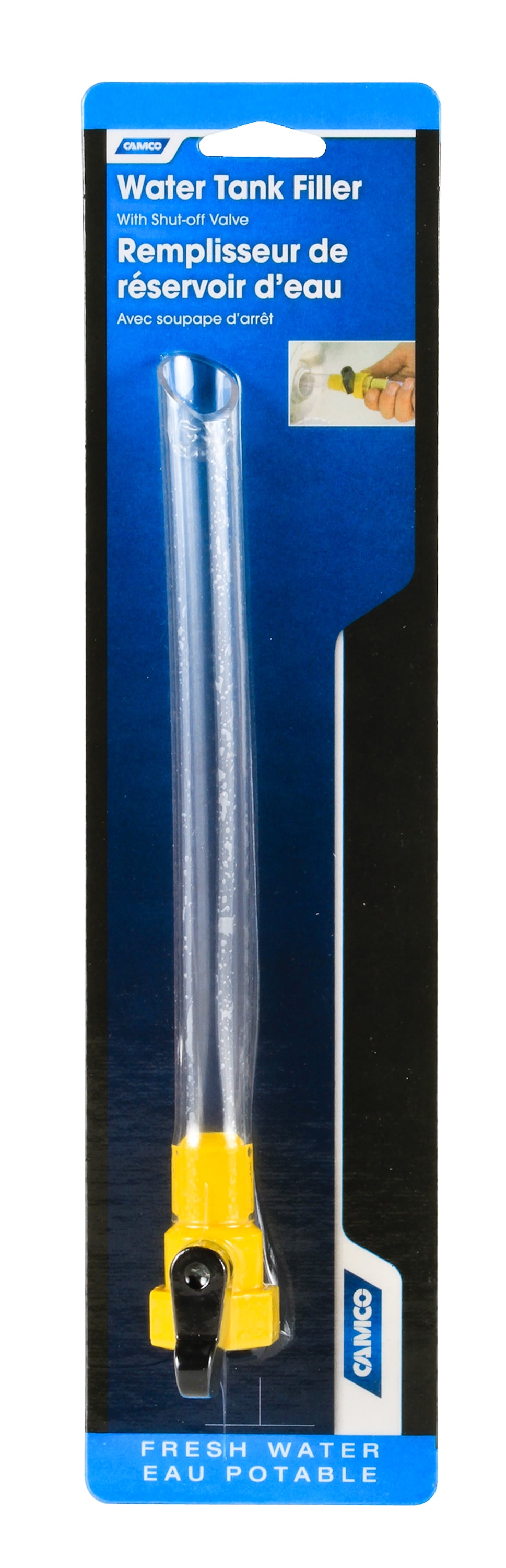 Camco Water Tank Filler with Shutoff Valve- Quickly and Efficiently ...