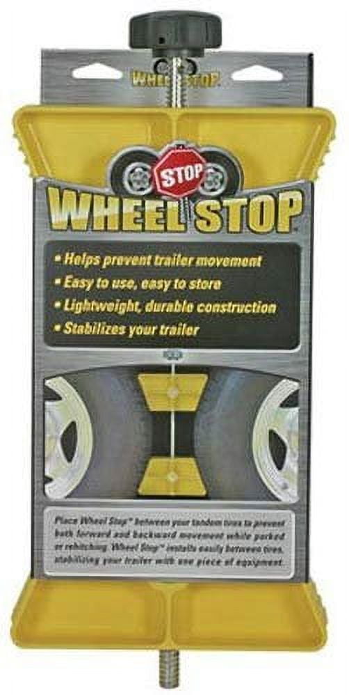 Camco Yellow RV Wheel Stop-Stabilizes Your Trailer by Securing Tandem ...