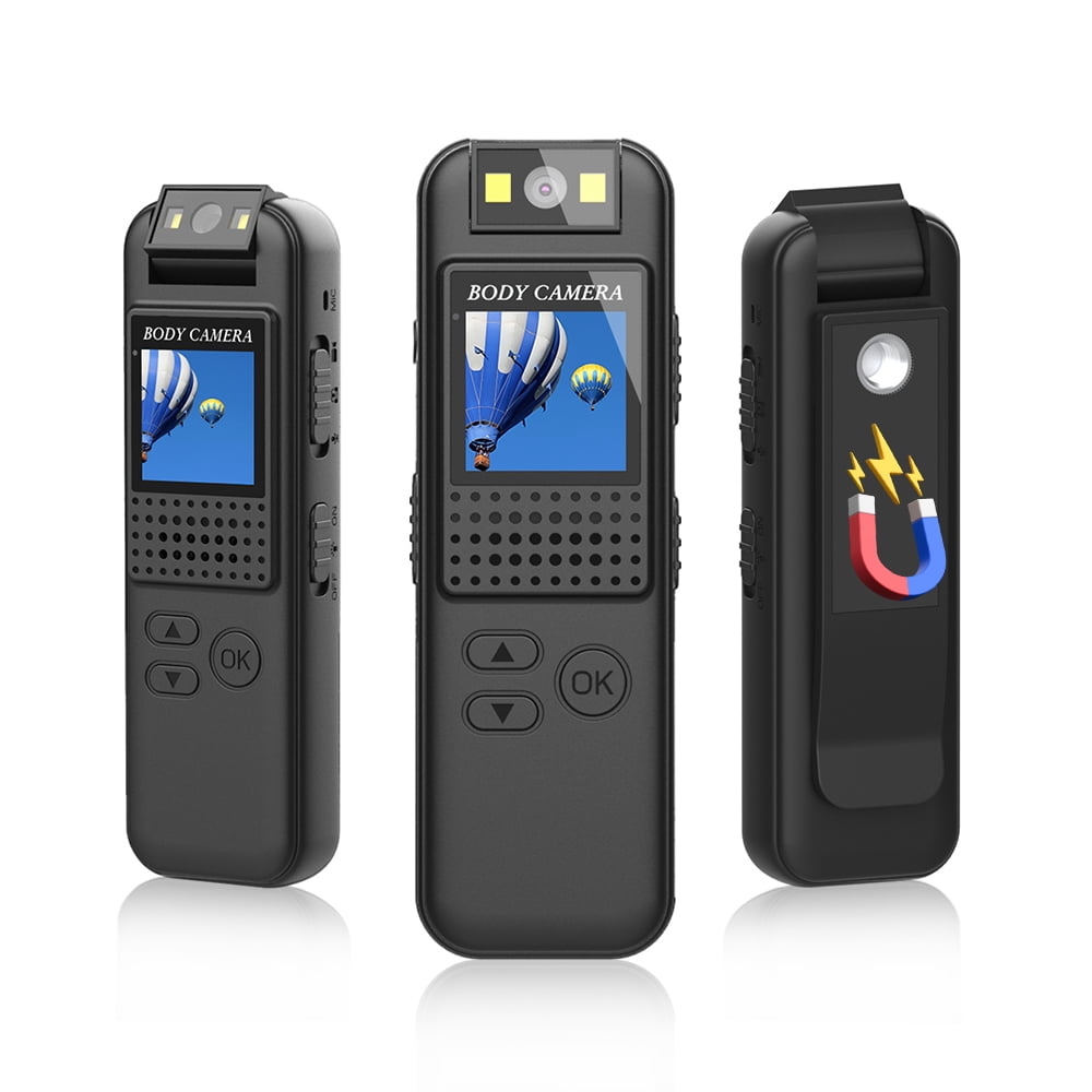 Camcorder,Cam Clip-on Camera Clip Law 1080p Rotatable Lens Audio And ...