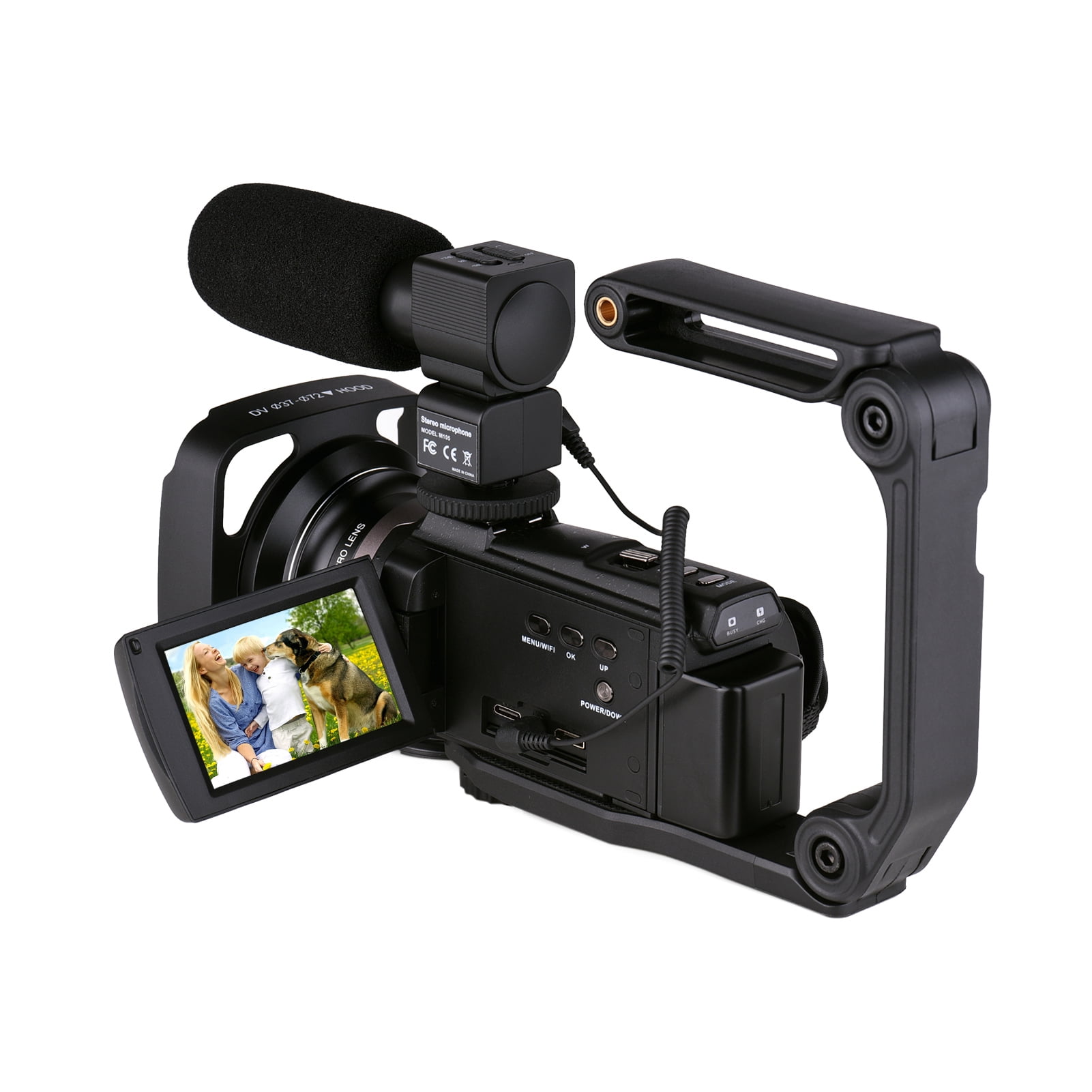 Camcorder,Time Lapse Slow Time Lapse 16x 3-inch Rotatable 60fps Video ...