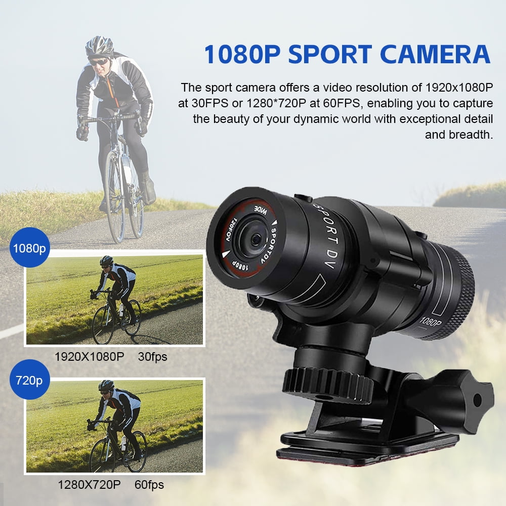 Camcorder,Wide Bike Camera Waterproof 120° Wide Helmet Camera Wide ...