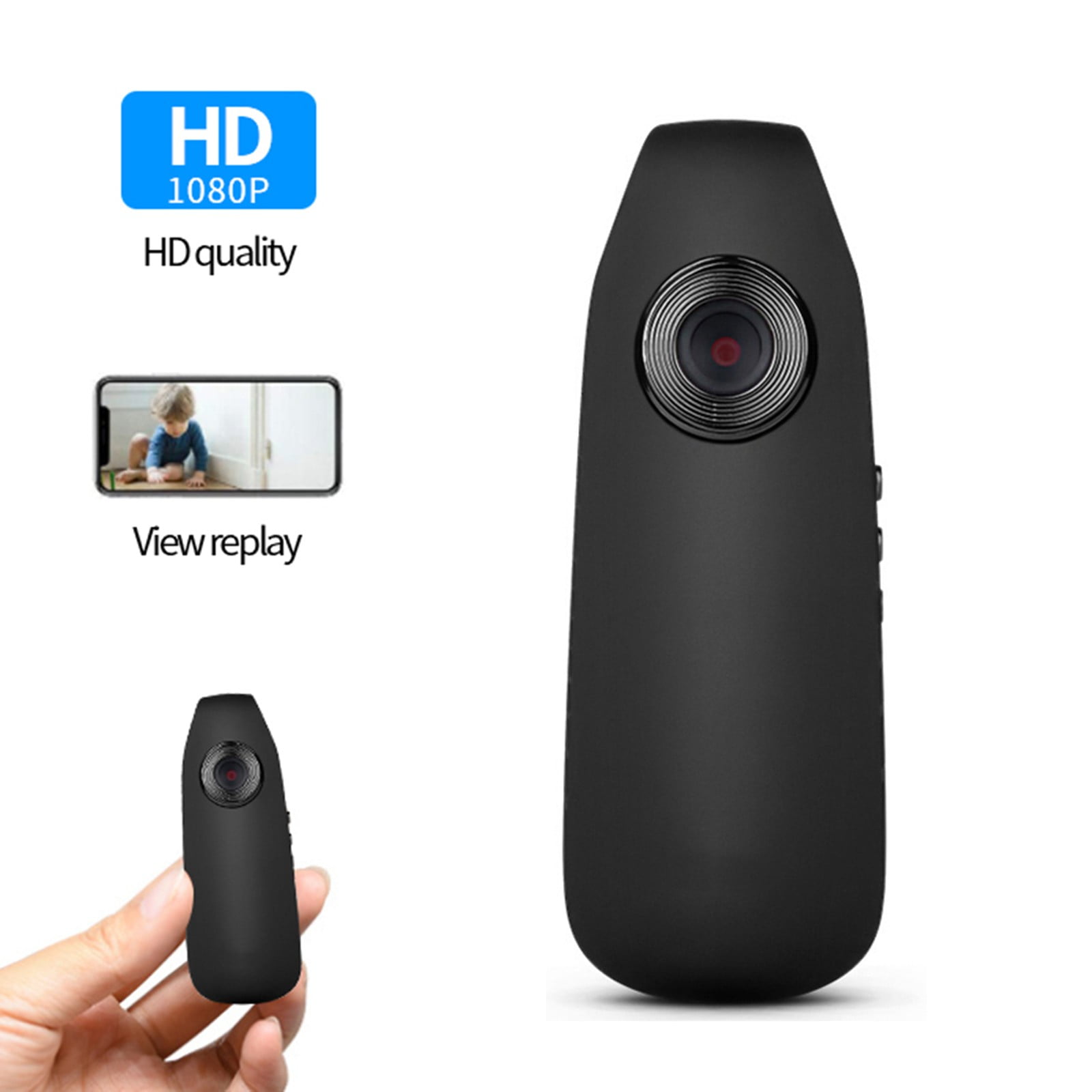 Camcorders,Body Camera,Clip-on Monitor,Noise Reduction,Full HD,Wireless,Portable,Indoor Home ...