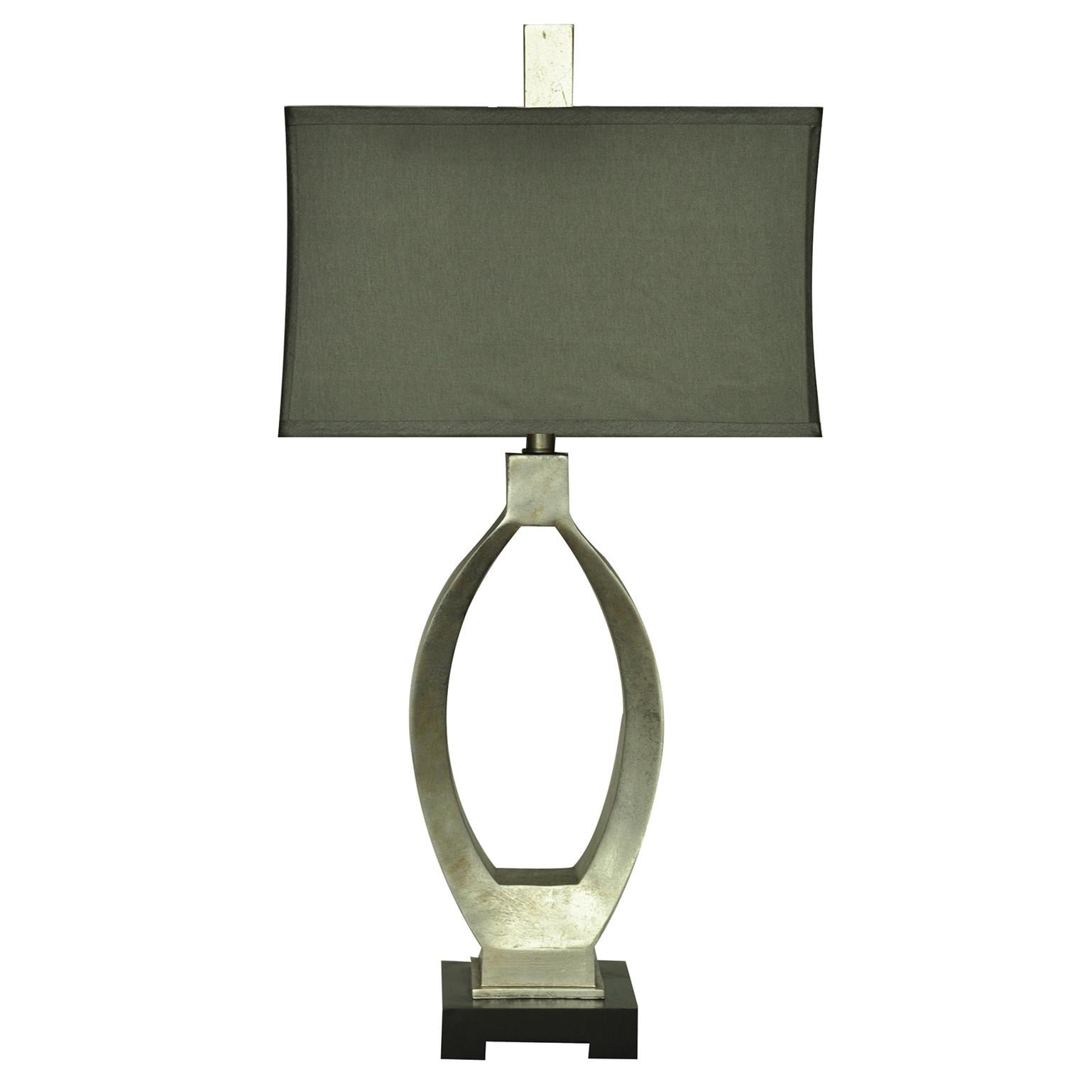 Camden 31.5-Inch Table Lamp, Silver Leaf - Walmart.com