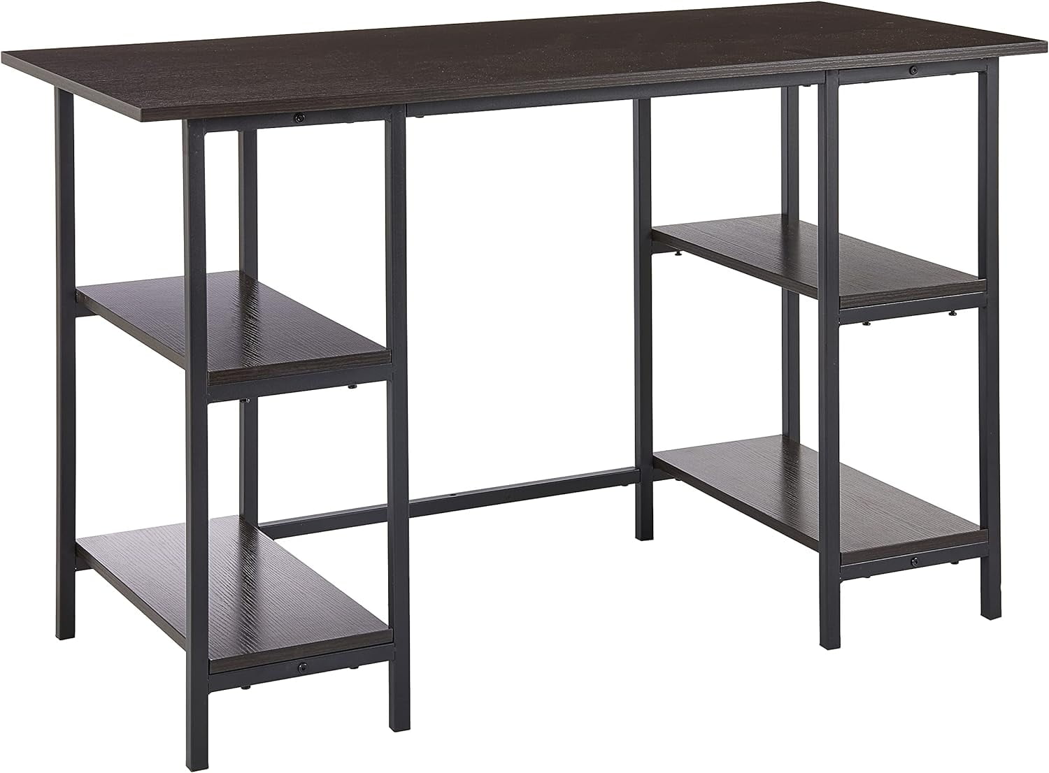 Camden 4 Shelf Computer Desk, Espresso - Walmart.com