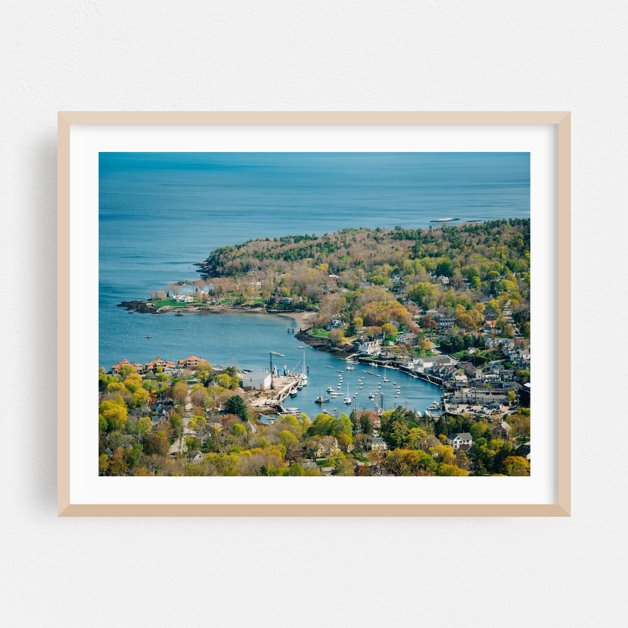 Camden Harbor from Mt. Battie 01 - Camden Maine Photography Harbor ...