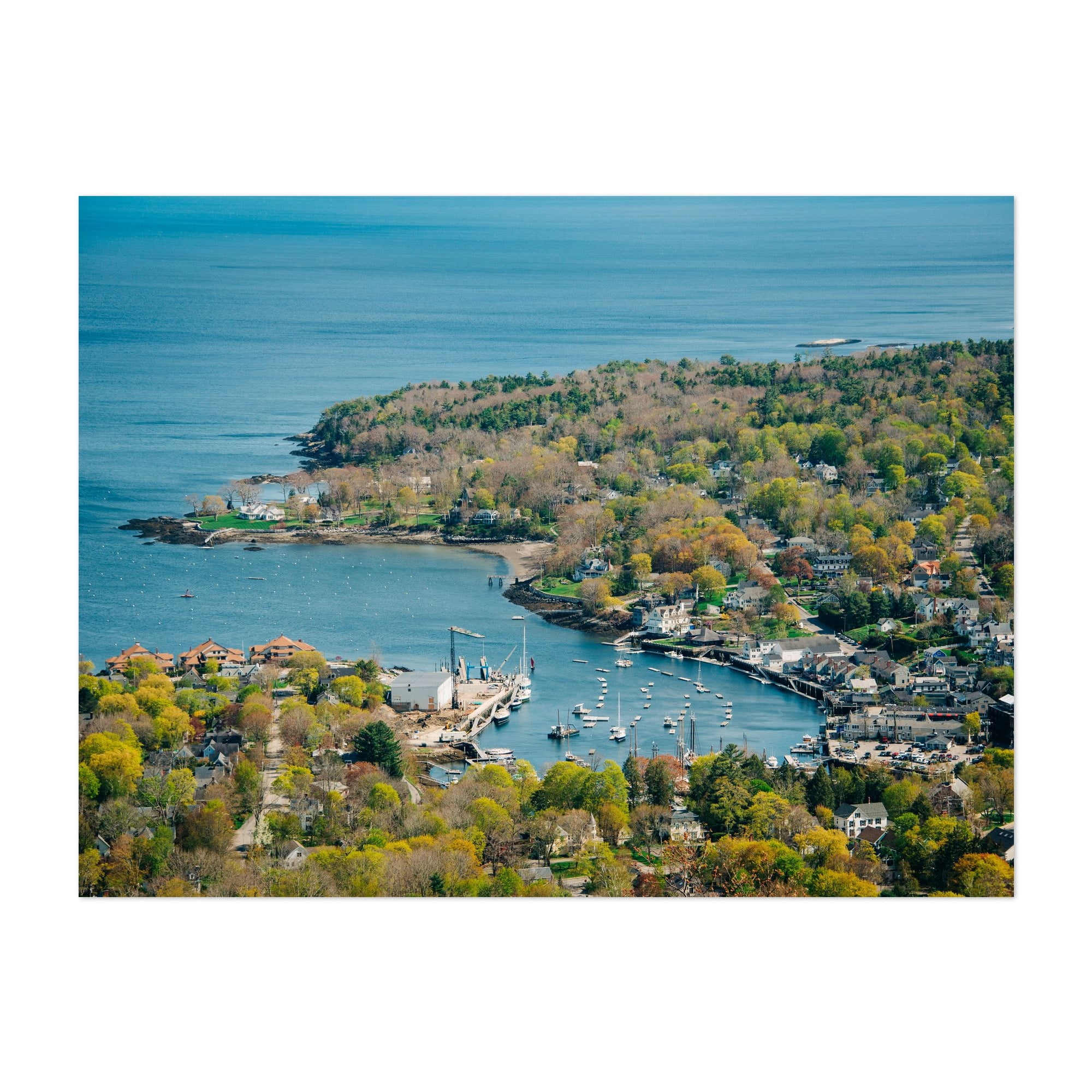 Camden Harbor from Mt. Battie 01 - Camden Maine Photography Harbor ...