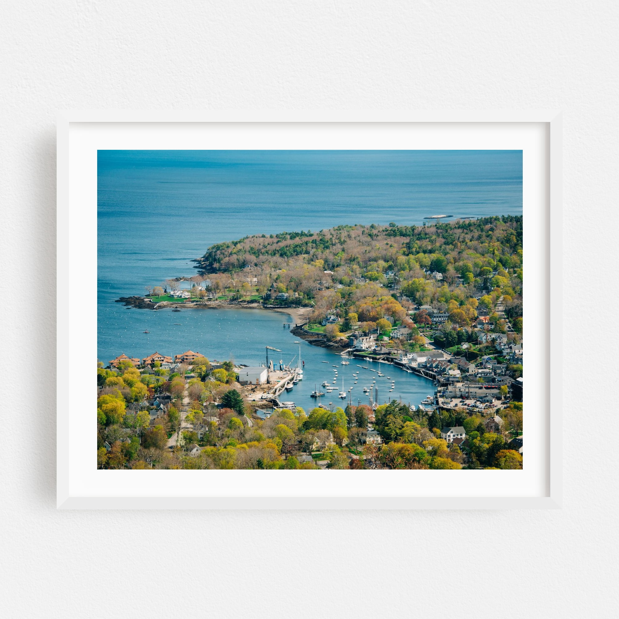 Camden Harbor from Mt. Battie 01 - Camden Maine Photography Harbor ...