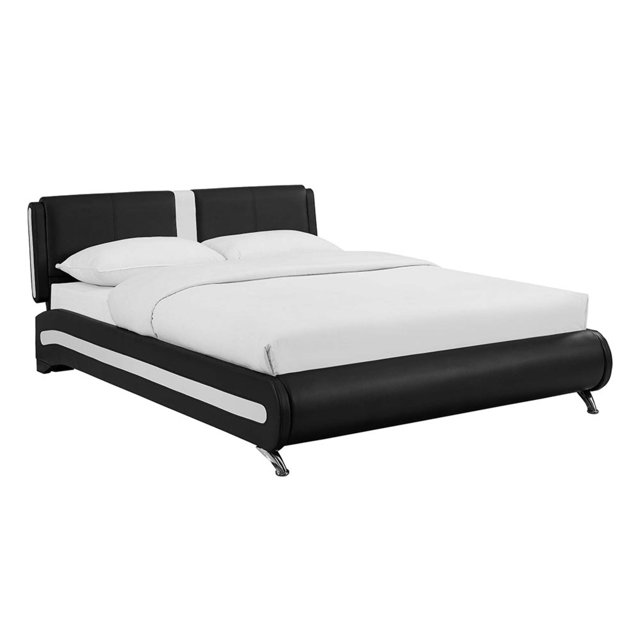 Carlton Platform Bed, Queen, Black - Walmart Business Supplies
