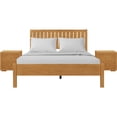 Camden Isle Graham Platform Bedroom Set | Slatted Headboard | King, Oak ...