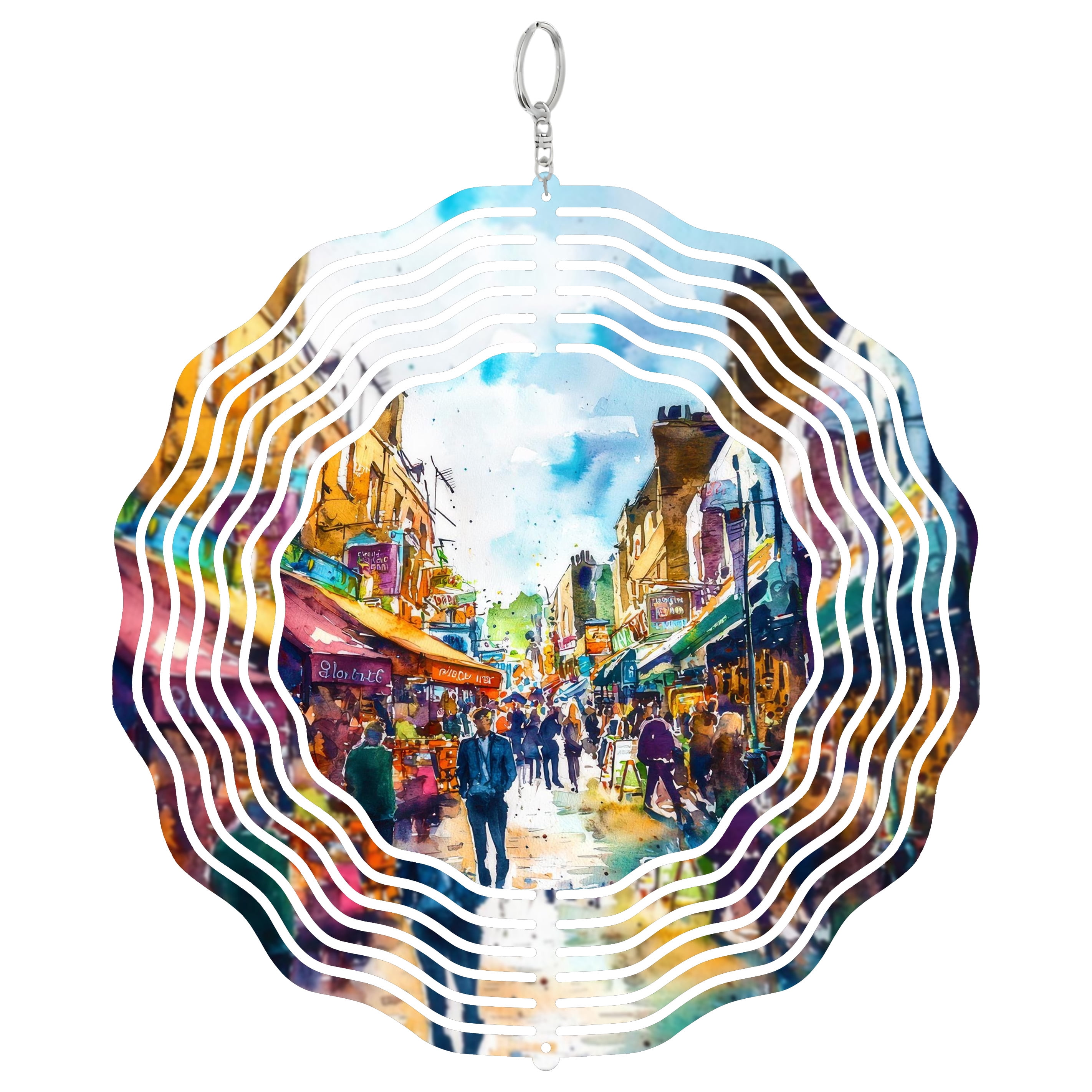 Camden Town Wind Spinner, Kinetic 3D London Culture Garden Decor ...