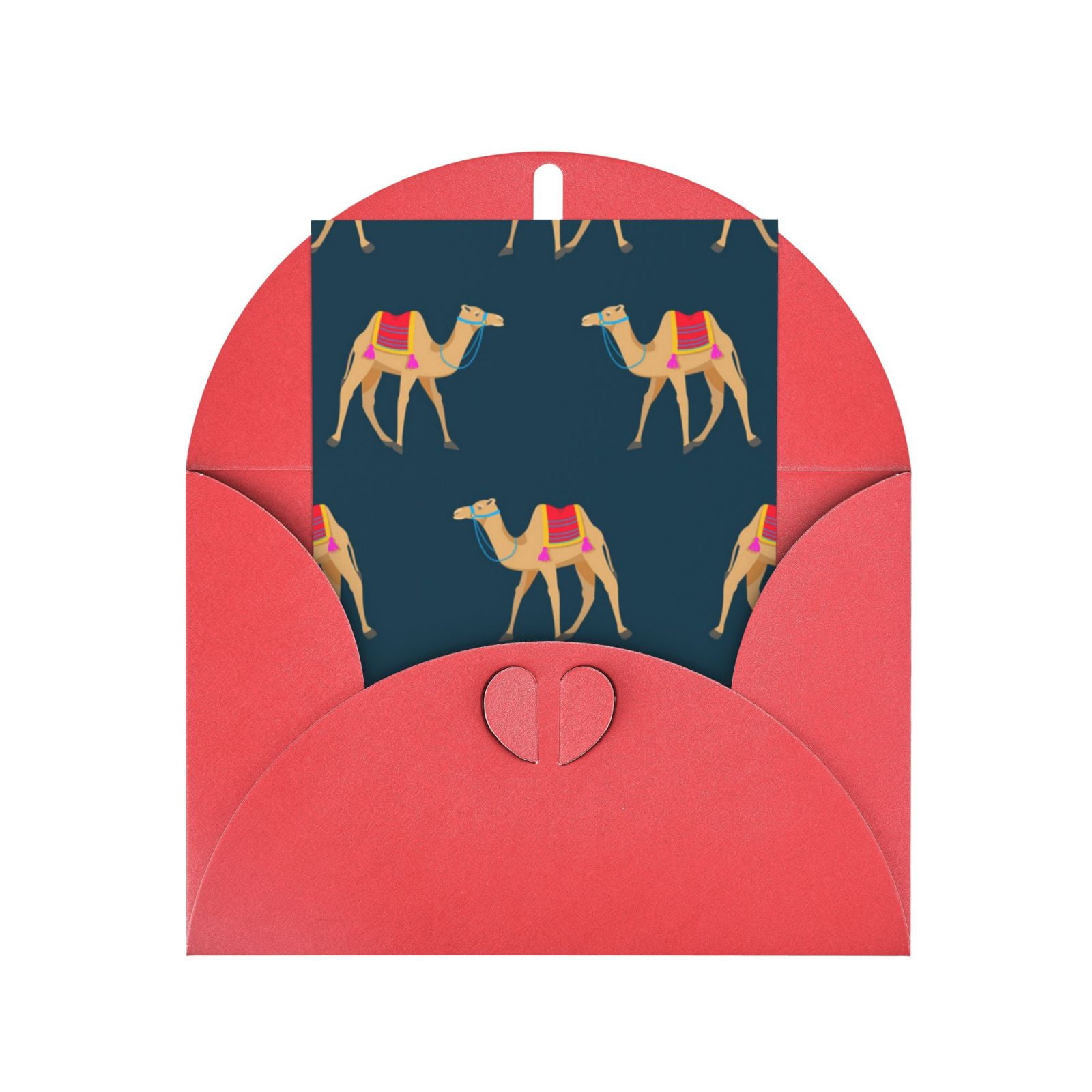 Camel Cartoon On Blue Birthday Cards Blank Cards Greeting Card With ...