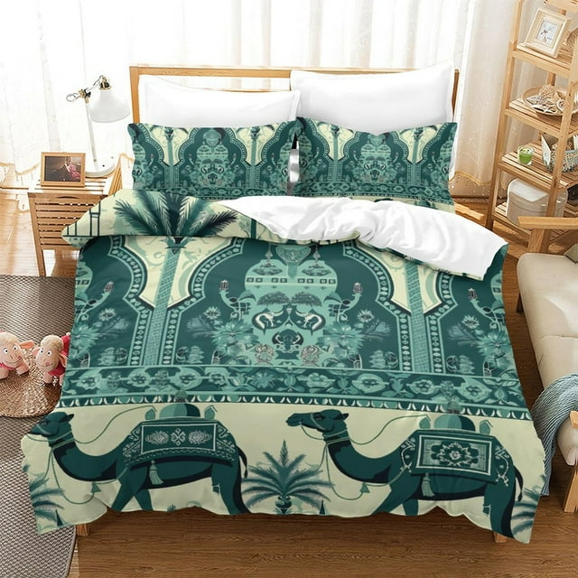 Camel Castle Palm Printed Bedspreads Kids Adult Creative Quilt Cover ...