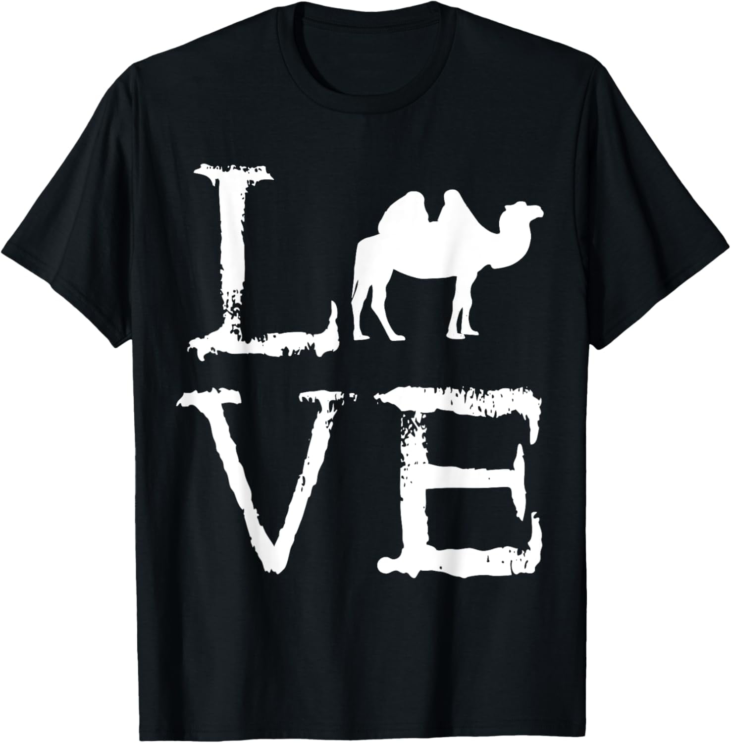 Camel Creepy Love Camel Lover Arabian Desert Animal Working T-ShirtMen's and women's gift, black ...