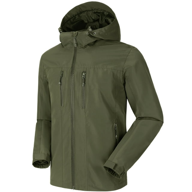 Camel Crown Packable Men's Rain Jacket Waterproof Shell Jacket ...