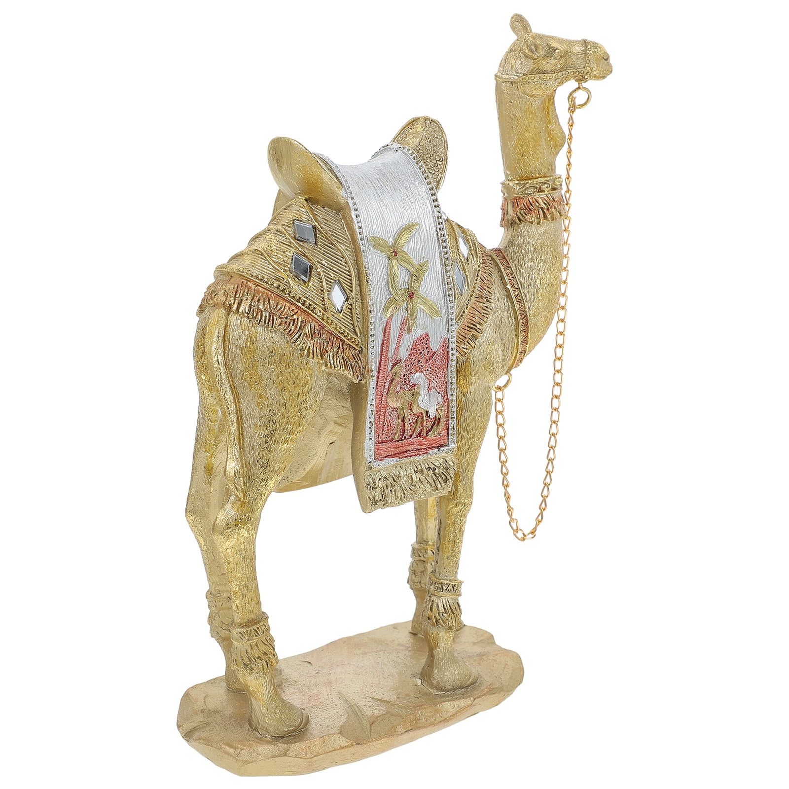 Camel Decor Resin Figures Figurines and Statues Gold Table Top ...