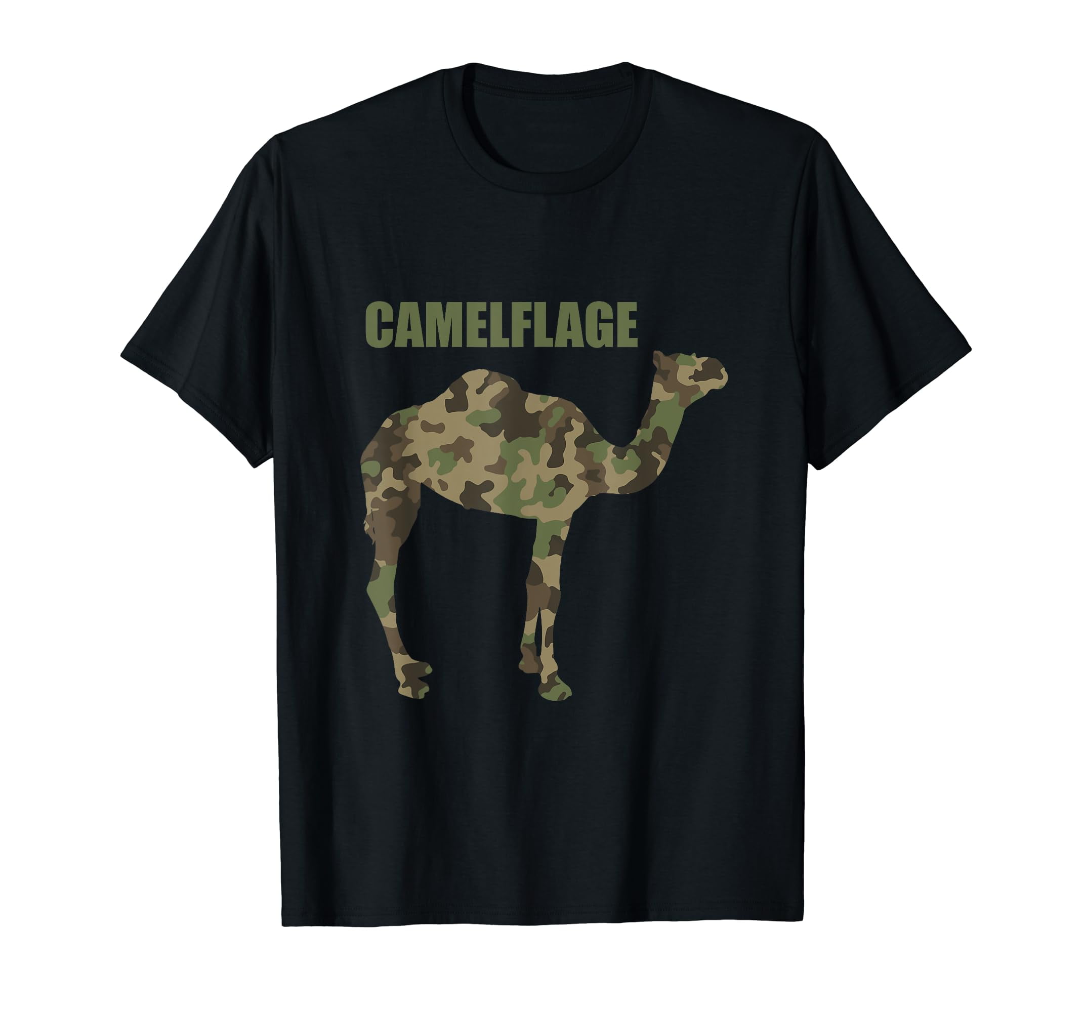 Camel Dromedary Dessert Animal - Camel Camelflage T-Shirt - Walmart.com