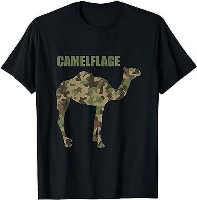 Camel Dromedary Dessert Animal - Camel Camelflage T-Shirt - Walmart.com