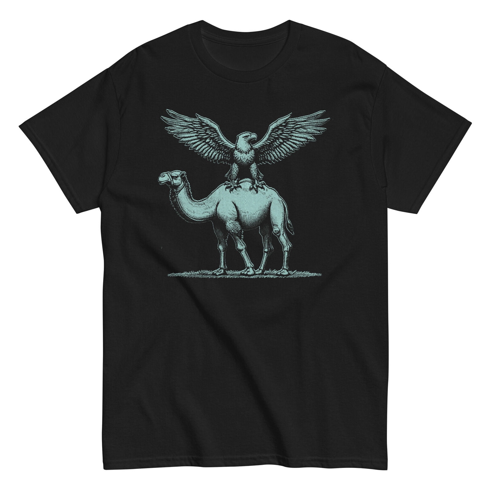 Camel & Eagle Adventure Shirt – Humorous Animal Graphic Shirt for Men - Walmart.com