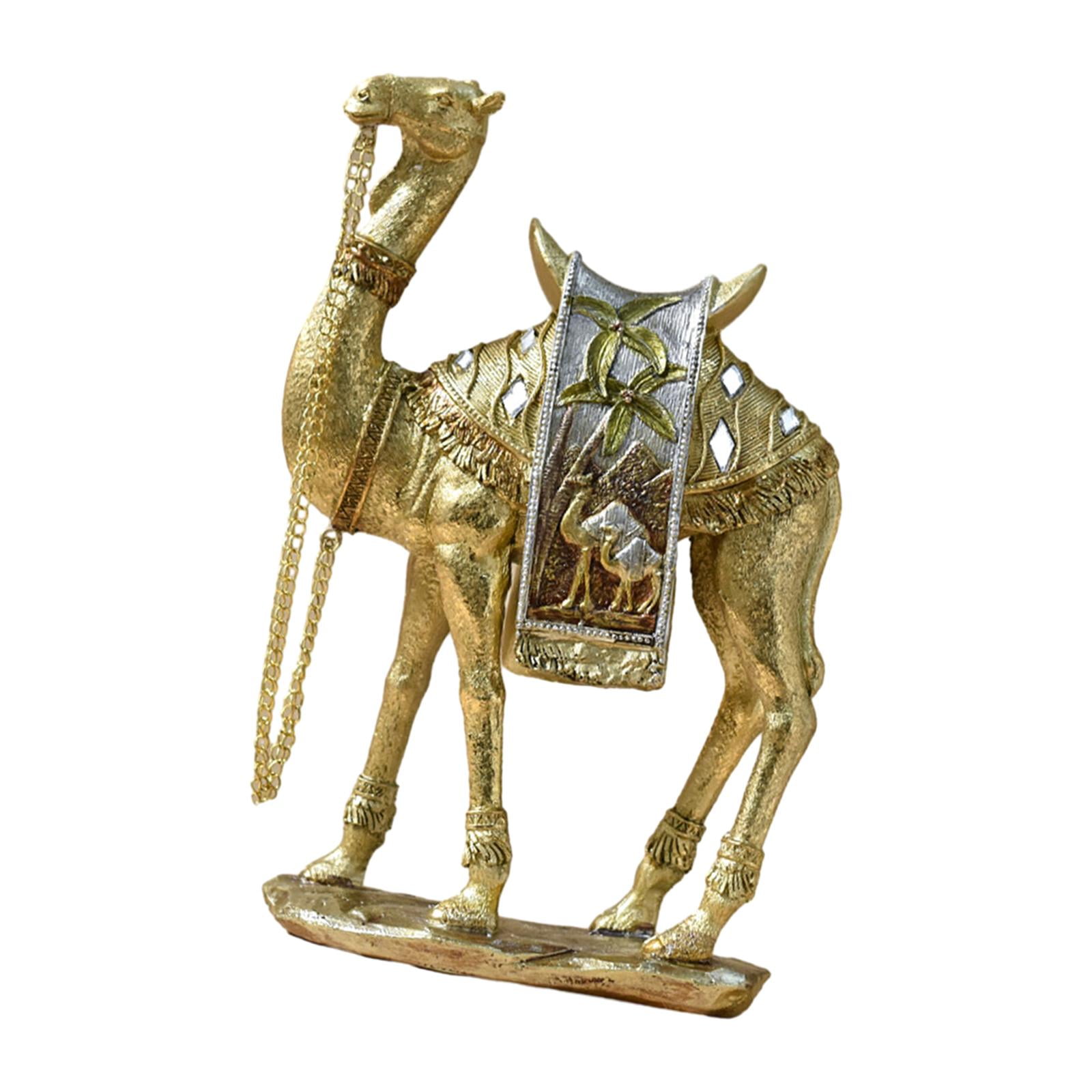 Camel Figurine Animal Statue Camel Sculpture Tabletop Ornament for ...