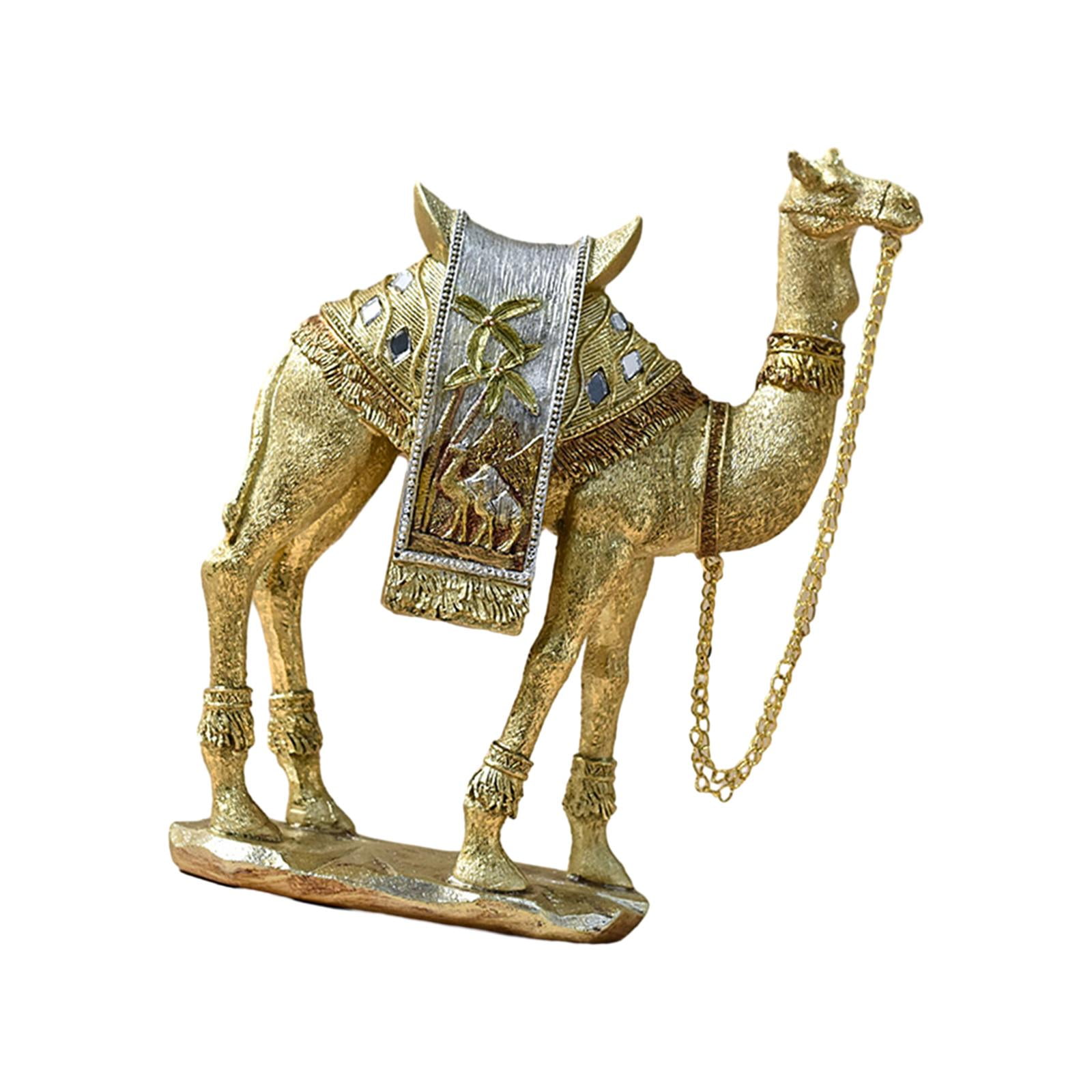 Camel Figurine Animal Statue Camel Sculpture Tabletop Ornament for ...