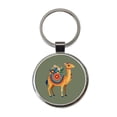 Camel Floral Flowers Metal Round Keychain - Walmart.com