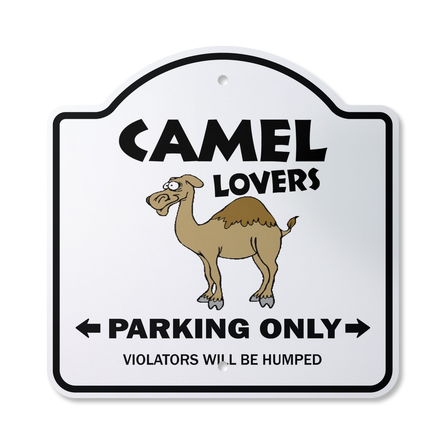 Camel Lovers Parking 10” x 10” Sign | Indoor/Outdoor Plastic ...