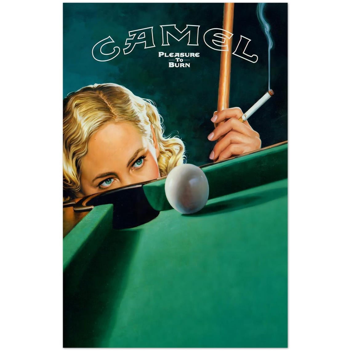 Camel Pleasure To Burn Pool #2212, Unframed Canvas Size 8x12 - Walmart.com