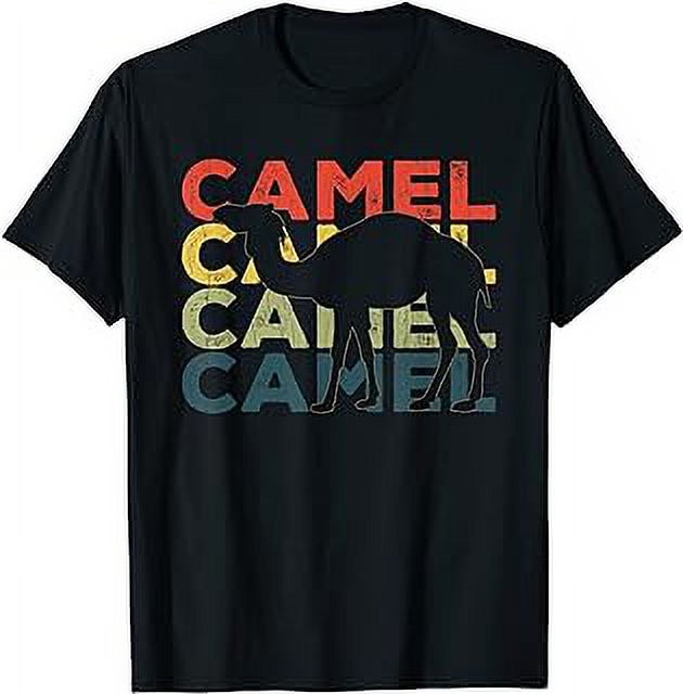 Camel Retro Vintage Funny Camels Animal Lover Owner Graphic T-Shirt ...