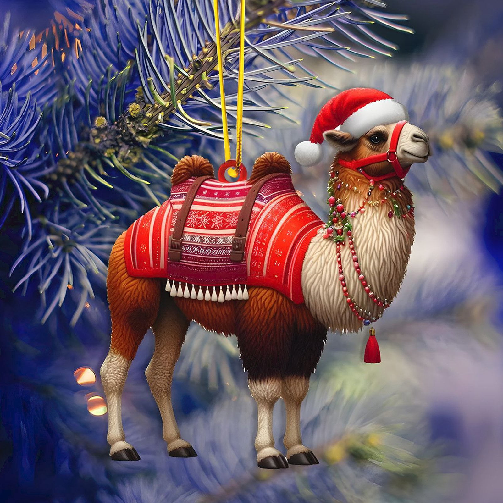 Camel Shaped Hanging Ornament for Holiday Tree Christmas Decorations ...