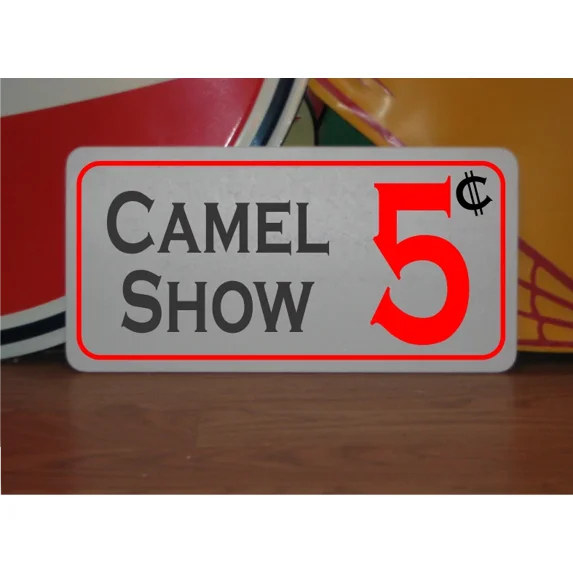 Camel Show 5 Cents Metal Sign - Walmart.com