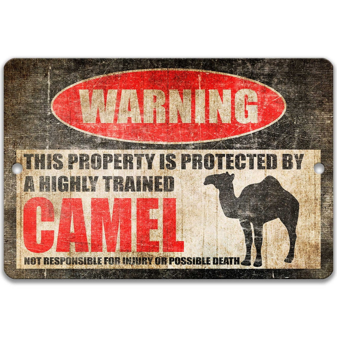Camel Sign Camel Warning Sign Funny Camel Decor Sign Warning Sign Camel ...