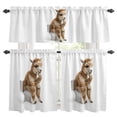 Camel Sitting on The Toilet Thinking Kitchen Curtains Set for Windows ...