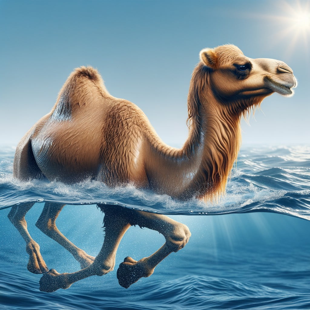 Camel Swimming in the Sea 300 Piece Wooden Jigsaw Puzzle for Adults ...