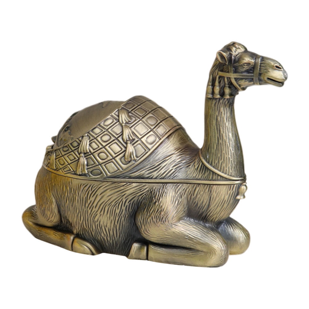Camel Themed Metal Ashtray With Lid Windproof Camel Shaped Ashtray ...