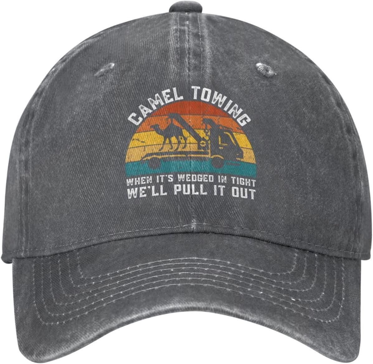 Camel-Towing Tracker Hat for Men Women Camel-Towing Hat Washed Baseball ...