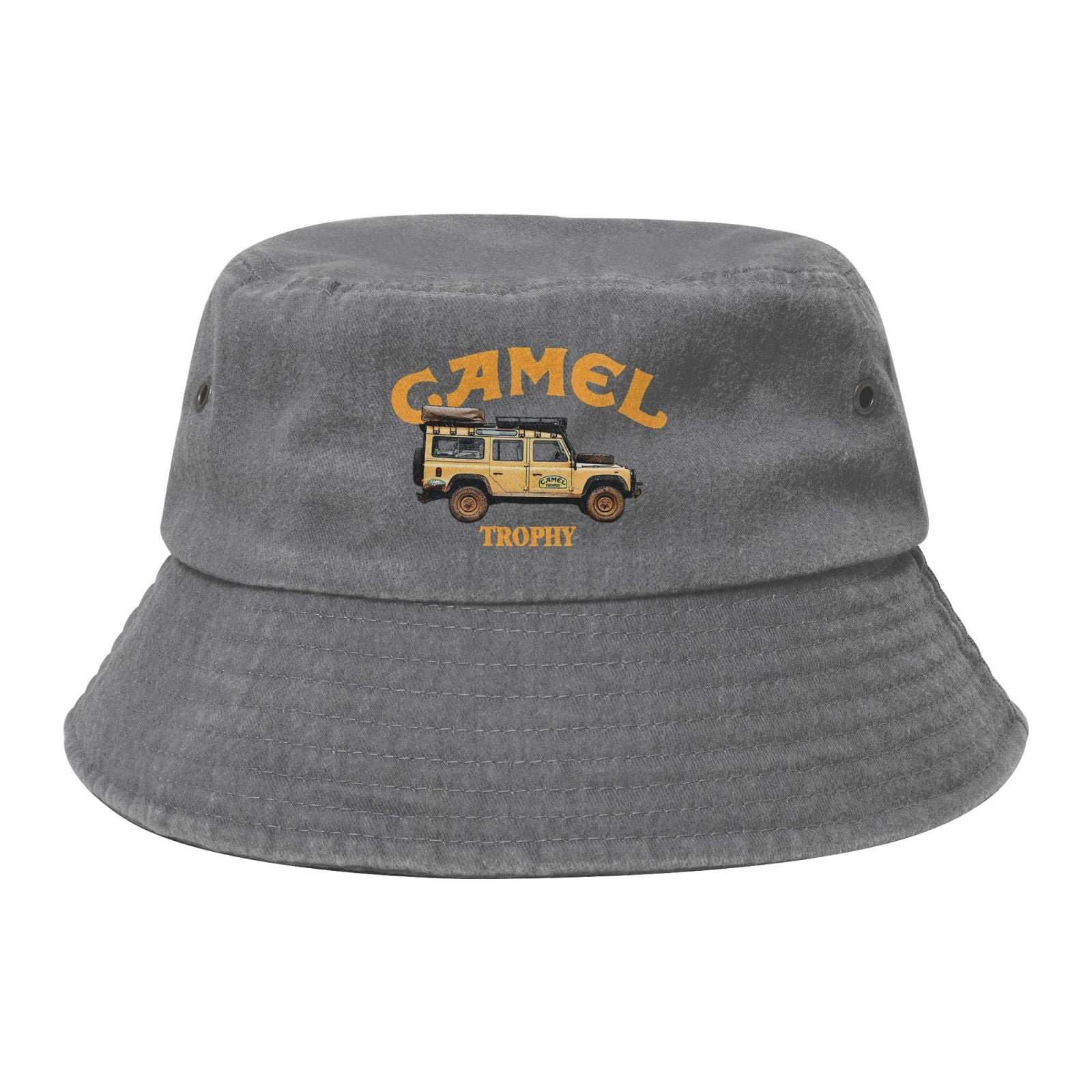 Camel Trophy Washed Denim Bucket Hat Fishing Hats Summer Travel Beach ...