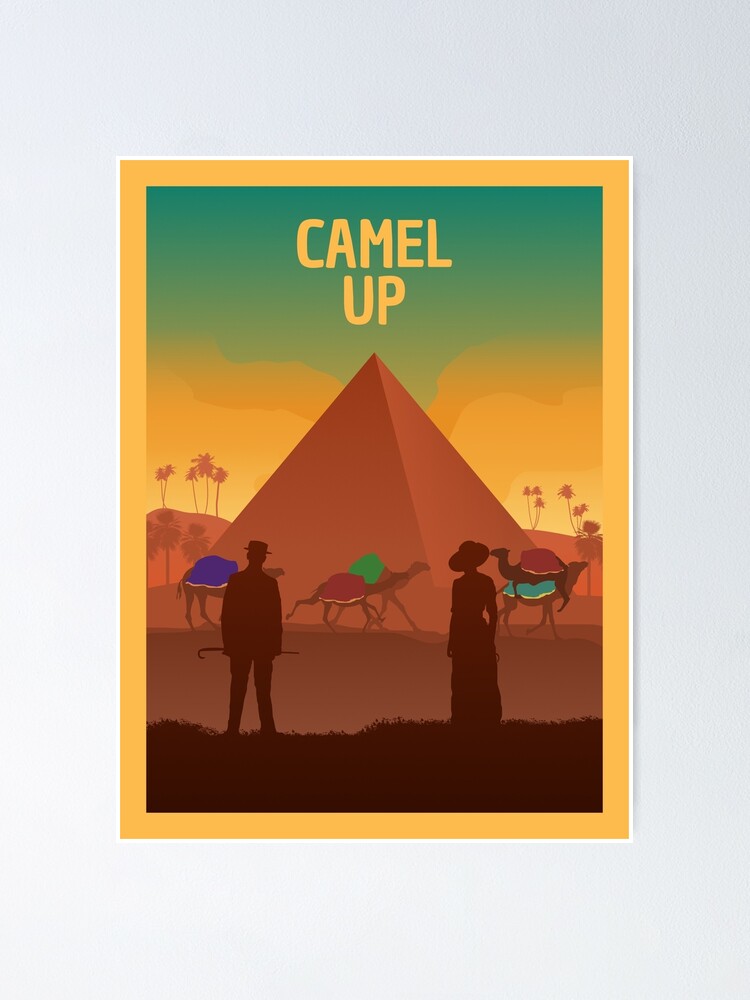 Camel Up - Board Games - Minimalist Travel Poster Style - Board Game ...
