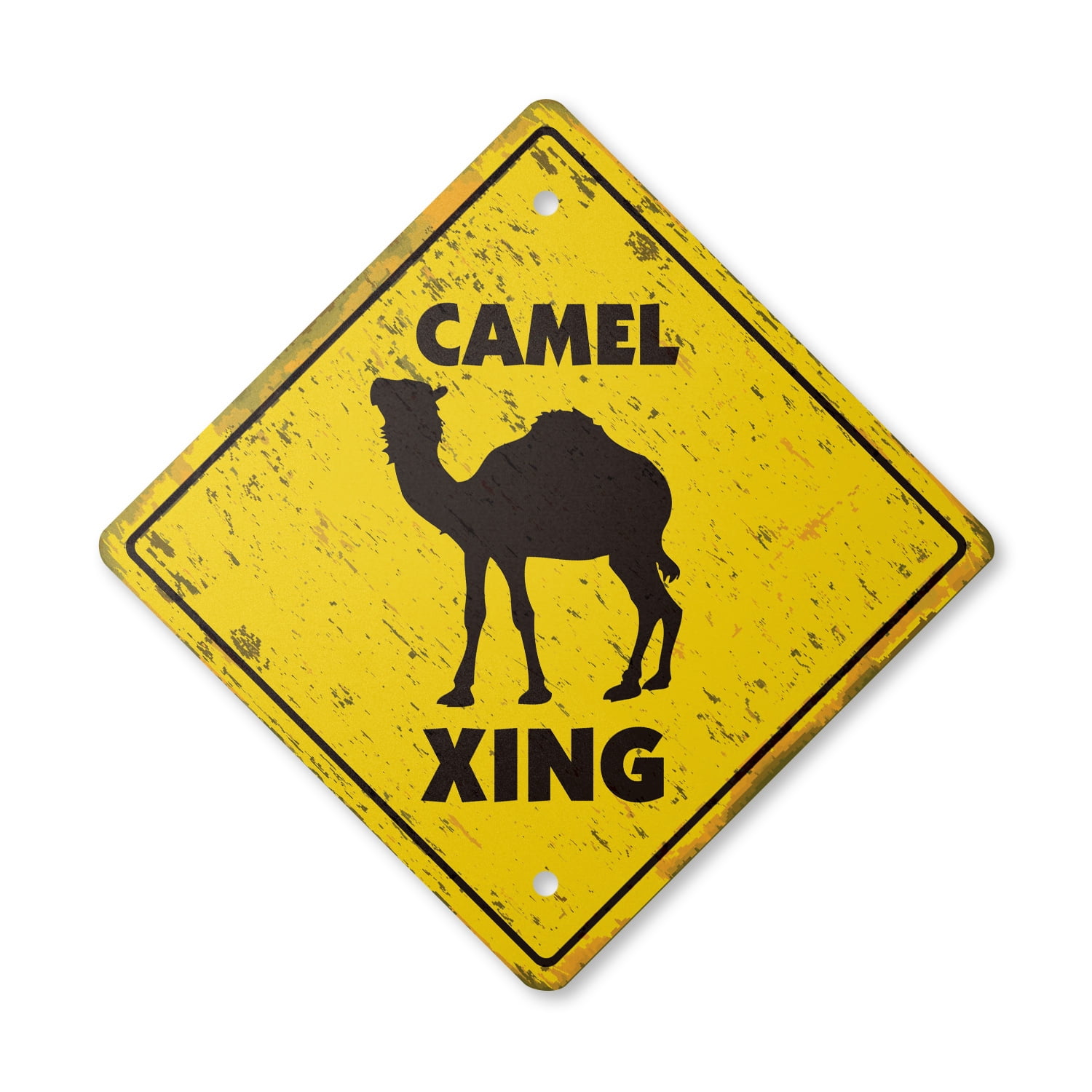 Camel Vintage Crossing Sign Zone Xing | Indoor/Outdoor Plastic | 12 ...