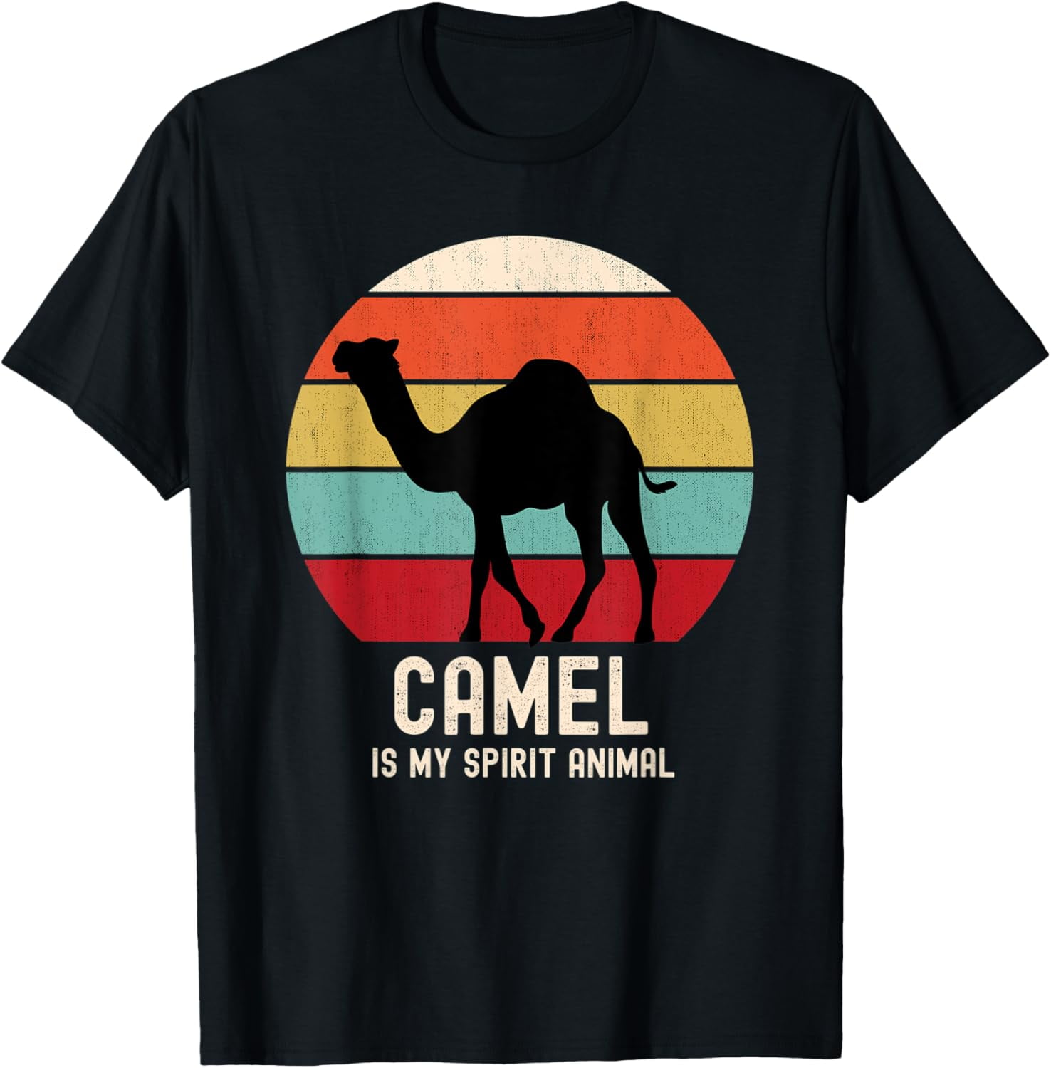 Camel is My Spirit Animal Reto Vintage Camel Lovers Gift T-Shirt ...