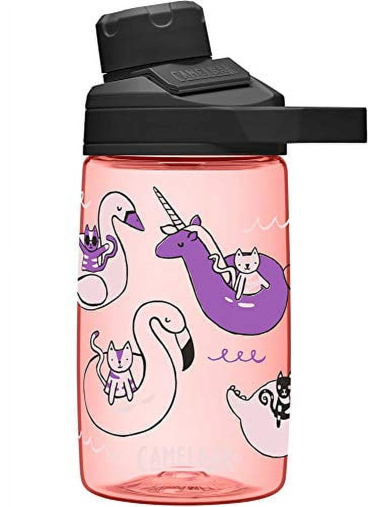CamelBak Chute Mag BPA Free 13.52 oz Pink Floatie Cats Plastic Water ...
