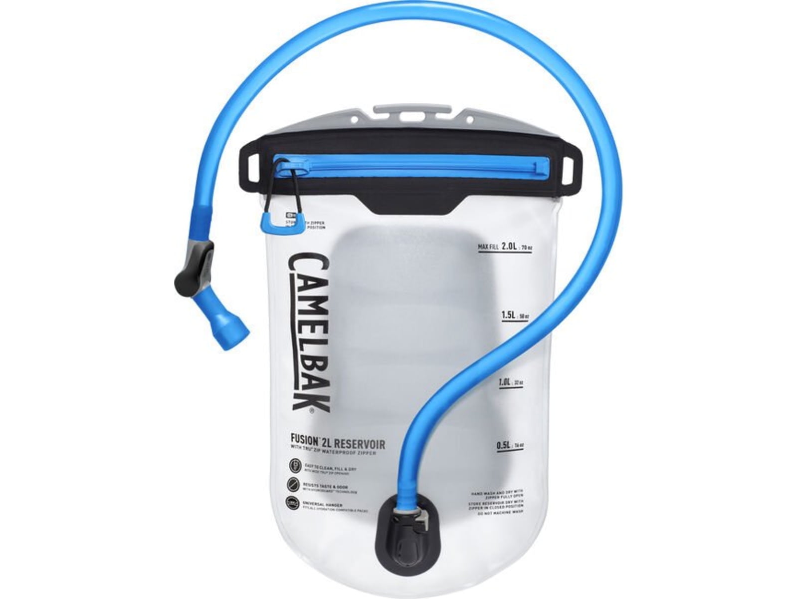 CamelBak Fusion Reservoir w/TRU Zip Waterproof Zipper, 2L, Clear, 2L ...
