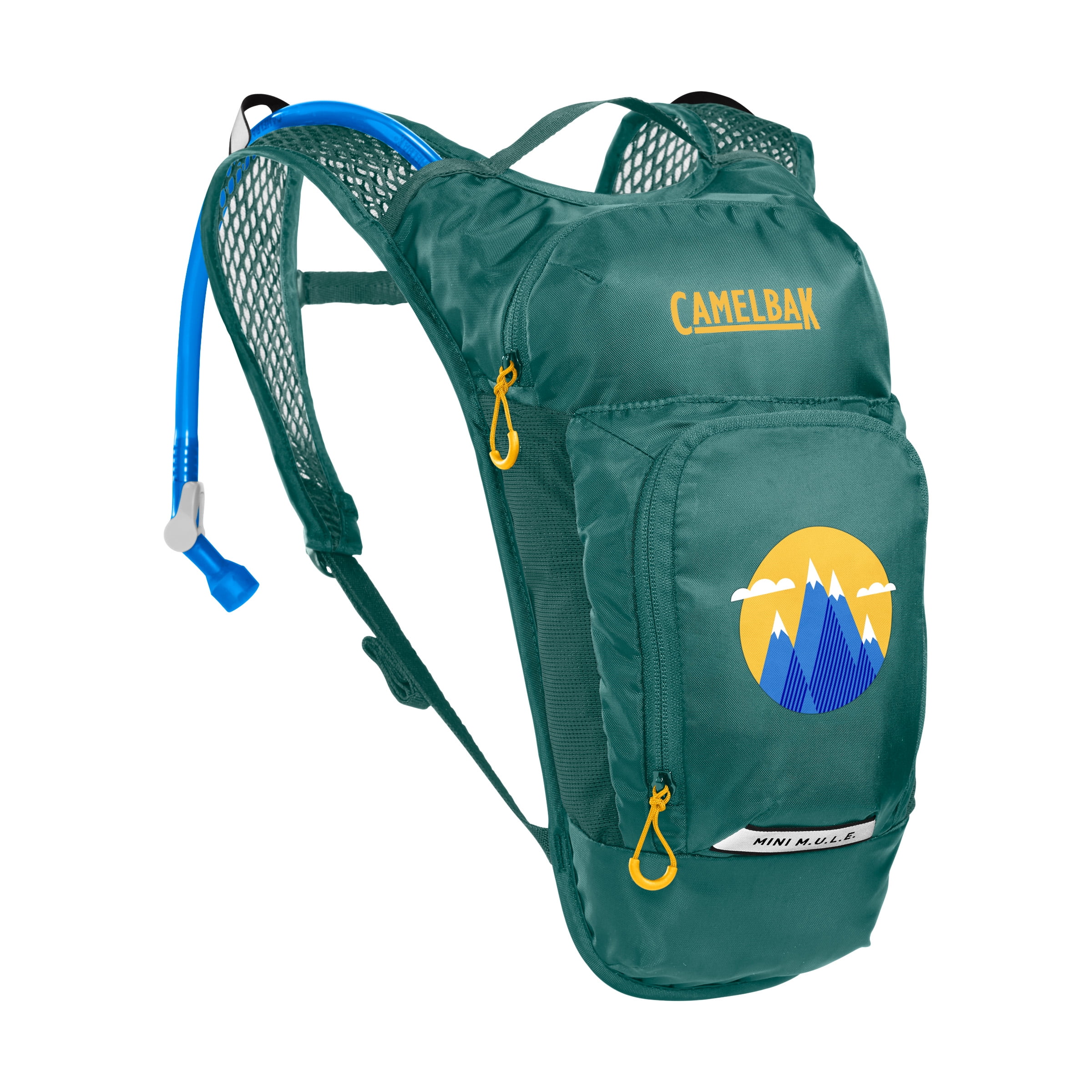 CamelBak Mini Mule Hydration Pack, Green/Mountains, One Size - Walmart.com
