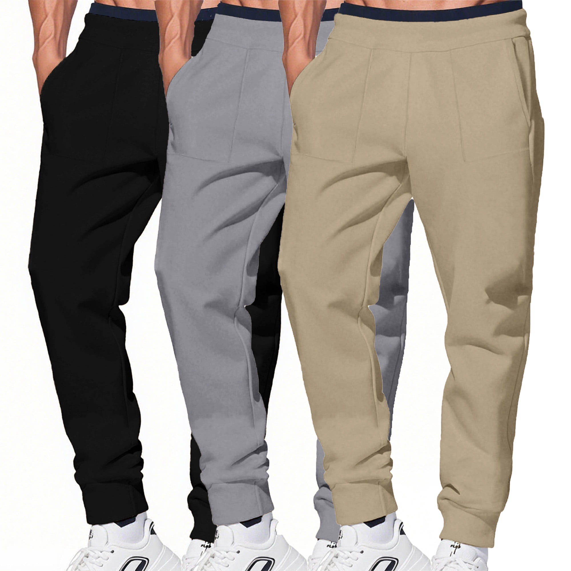 Cameland 2 Pack Sweatpants Women, Plus Size Plus Velvet Thick Cotton ...