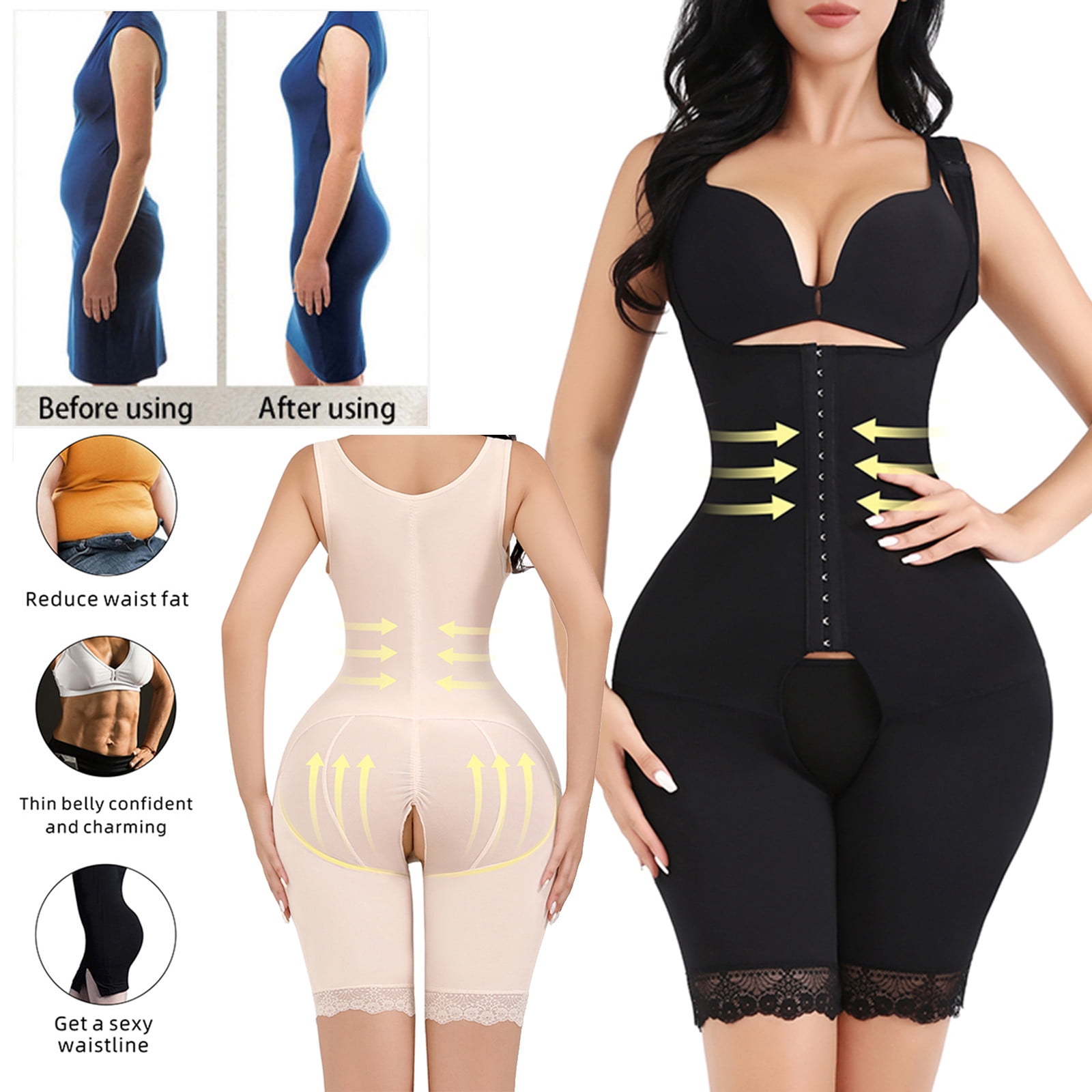 Cameland Womens Power Shorts Body Shaper For Women Ladies Body Shaper