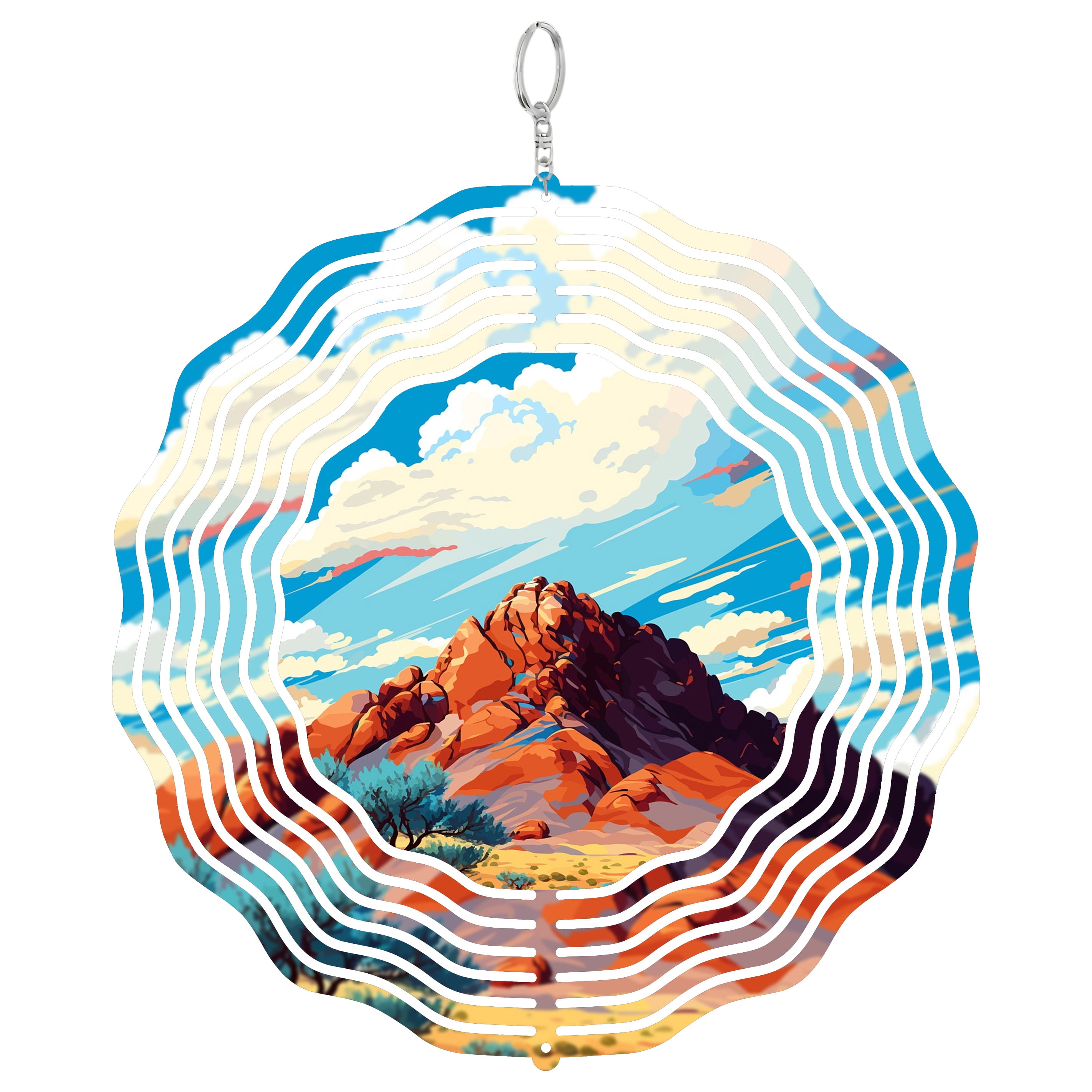 Camelback Mountain Arizona 3D Wind Spinner Stainless Steel Decor Garden ...